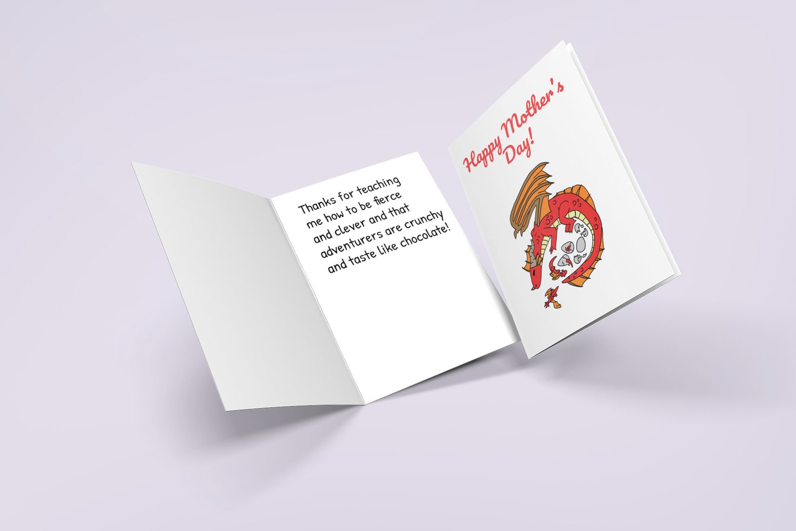 D&D Mother's Day Card Dragon Mama Printable Card | Instant Download ...