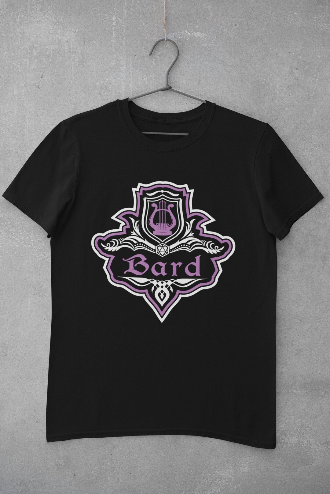 D&D Bard Class Shirt With Fancy Emblem - Etsy