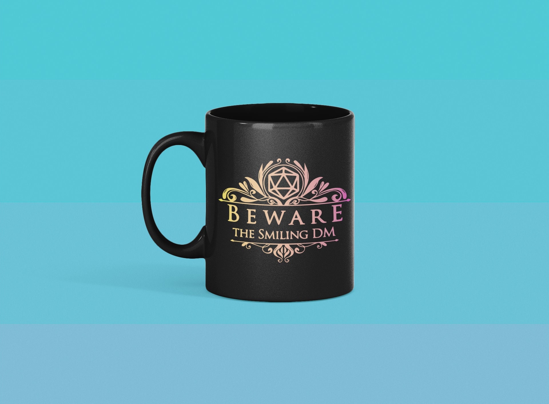 D&D DM Mug Beware the Smiling DM Dungeon Master Gift - Etsy