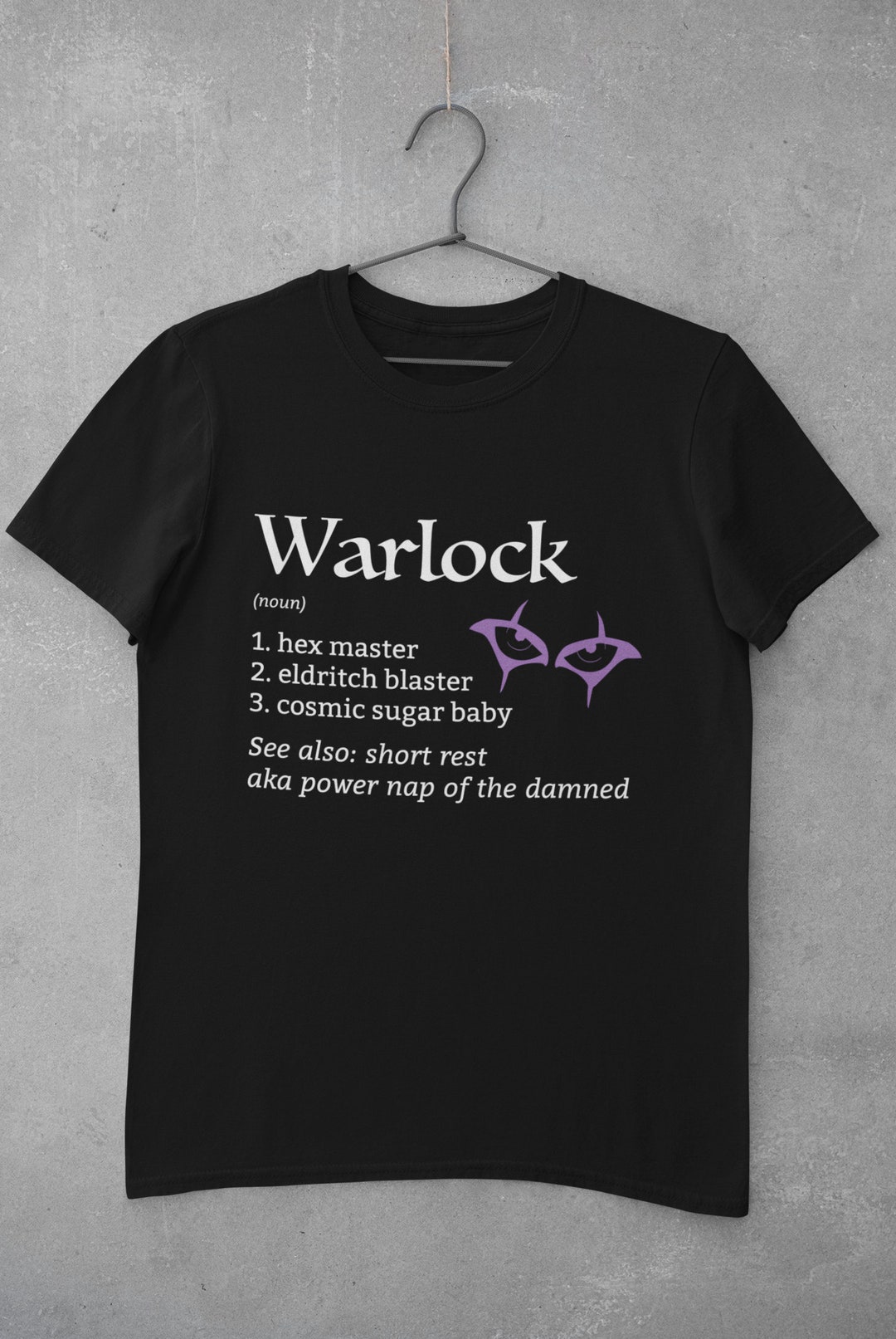 Dnd Warlock Definition Shirt - Dungeons and Dragons Class Tee - Etsy