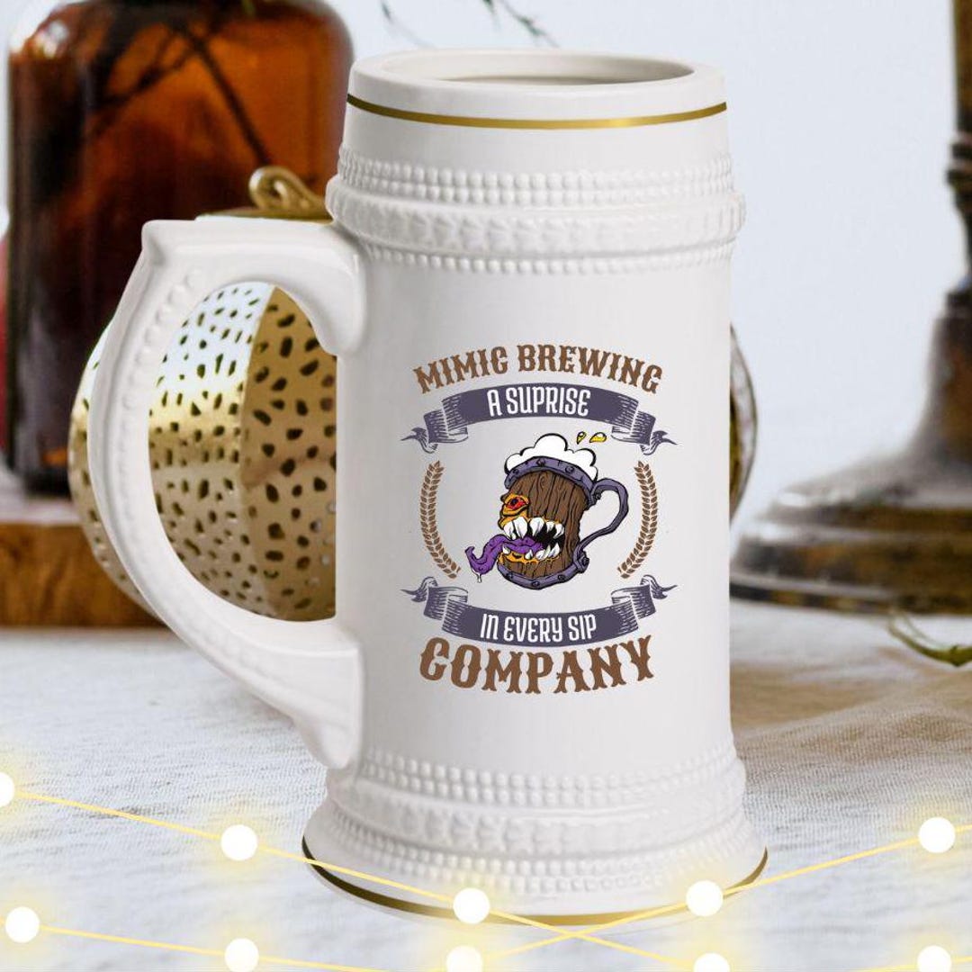 Dnd Beer Stein Mimic Brewing Company - Etsy