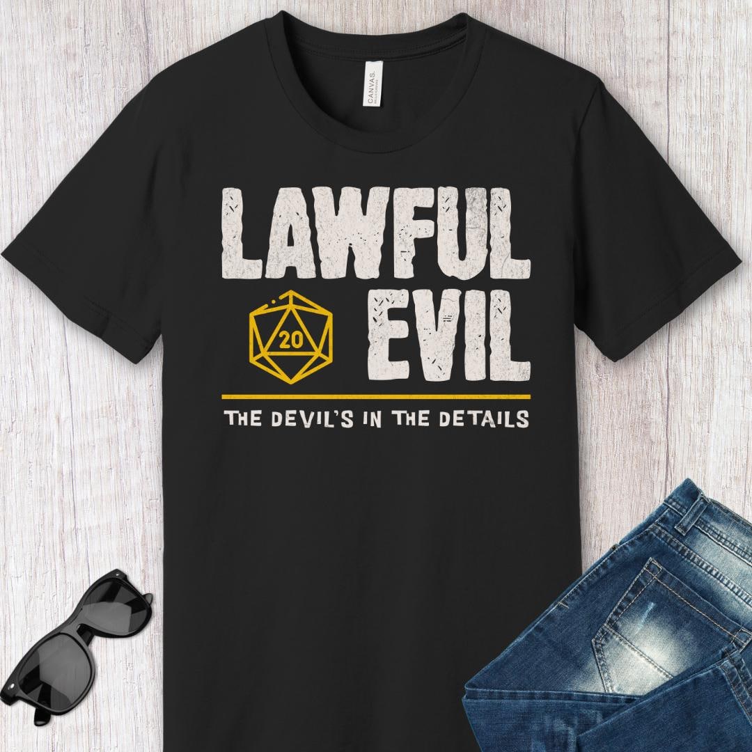 Lawful Evil Shirt - Dnd Alignment T-shirt - Etsy