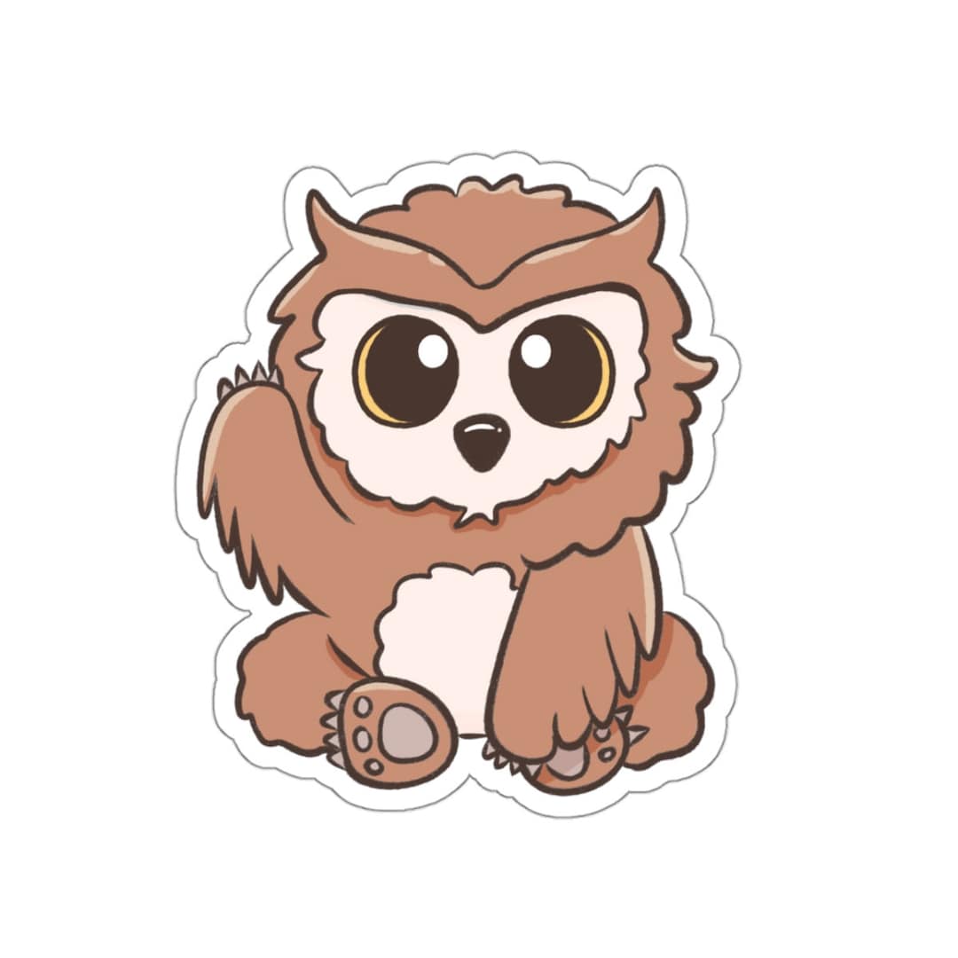 Dnd Owlbear Sticker Dungeons and Dragons Kawaii Owlbear Sticker Bg3 ...