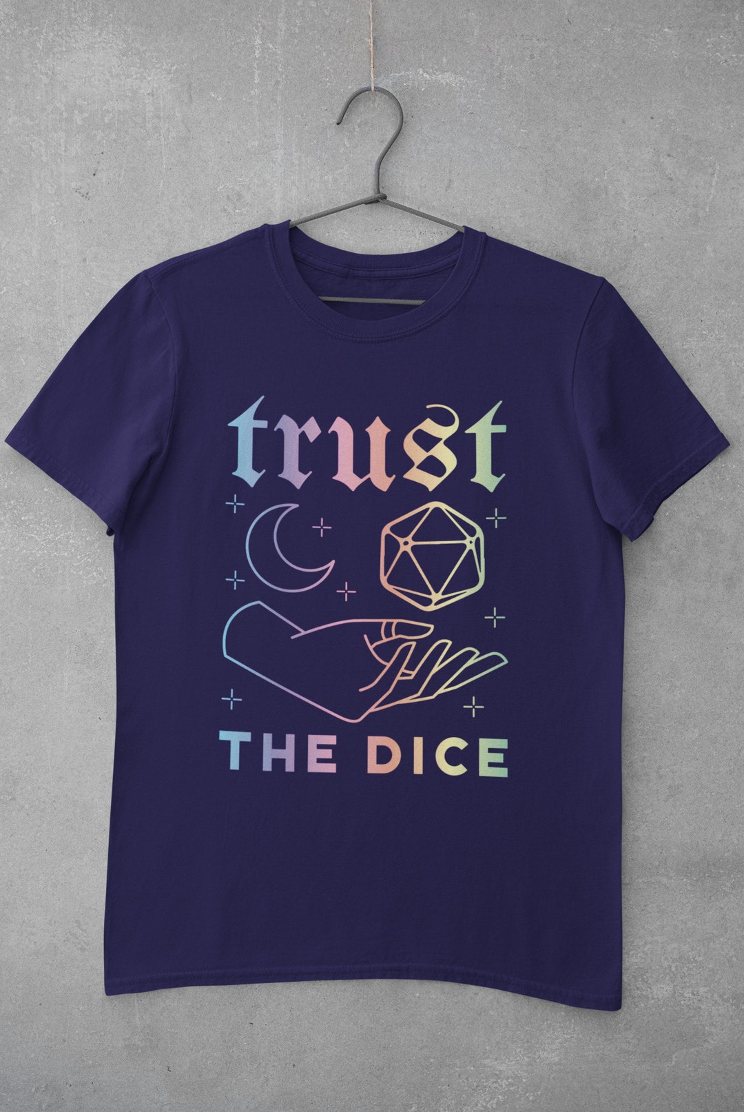 Dnd Shirt | Trust the Dice Celestial Tee | Dungeons and Dragons D20 T ...