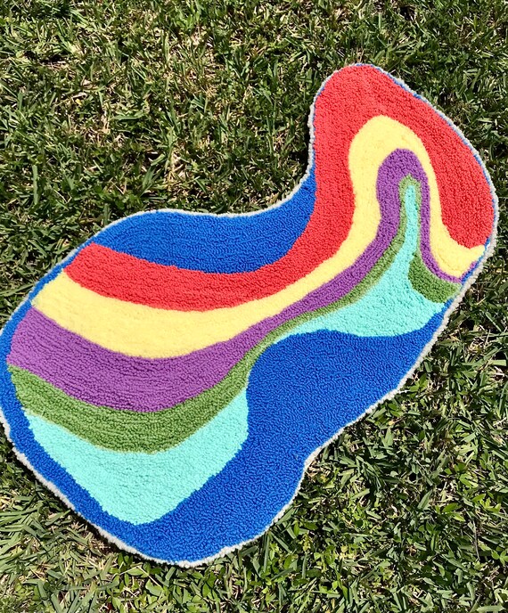 Handmade Tufted Rug/ Wall Decor HUEY Vol. 1 | Etsy