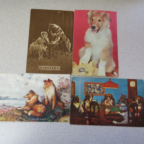 Vintage Collie Dog Image Downloads Cartoon Character Photo | Etsy