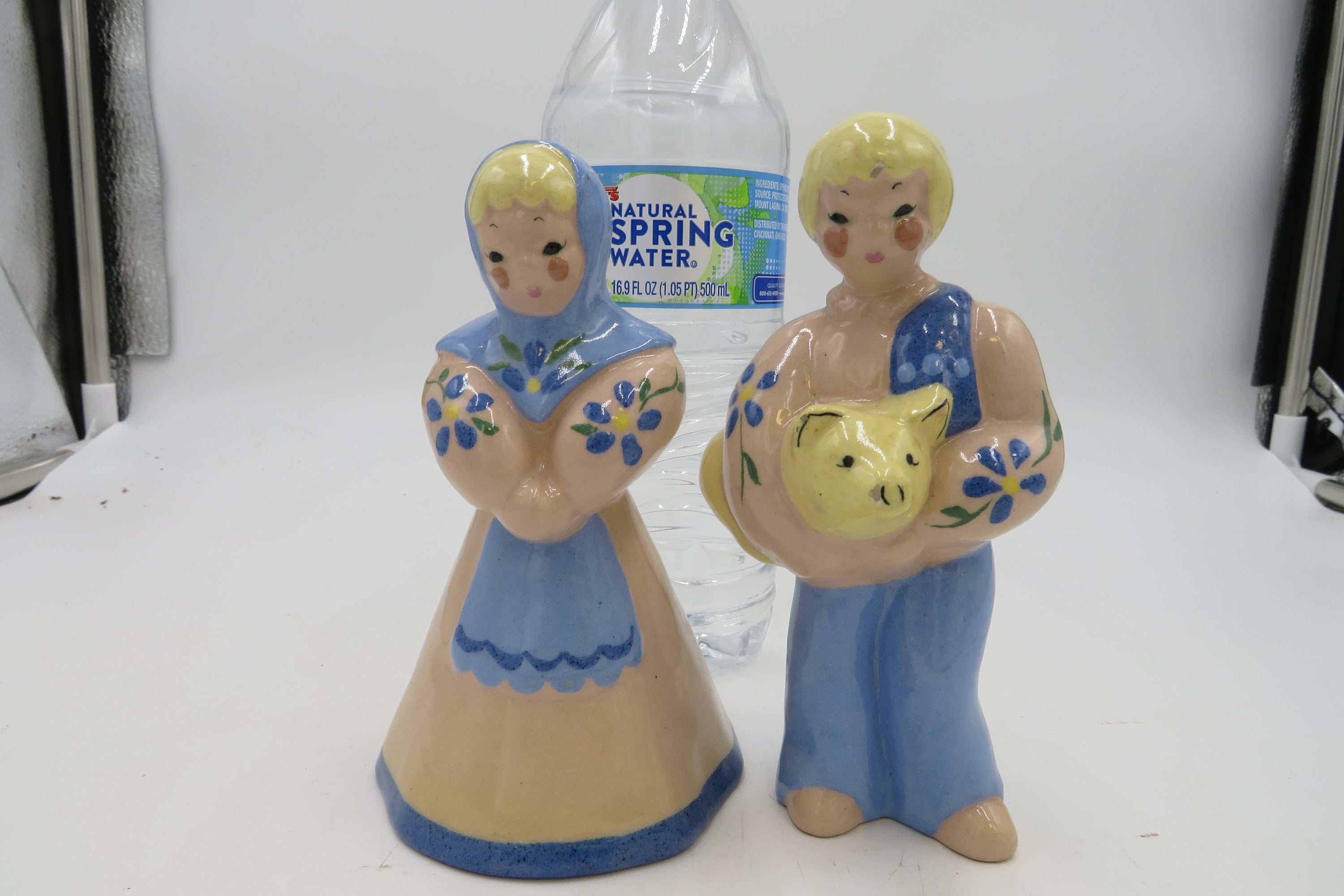 California Pottery Kay Finch Ceramics Girl and Boy Holding Pig - Etsy