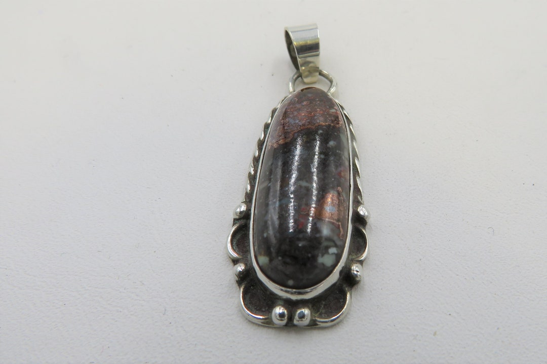 New Bisbee Campbellite Sterling Silver Pendant by Bruce Mead C3 - Etsy