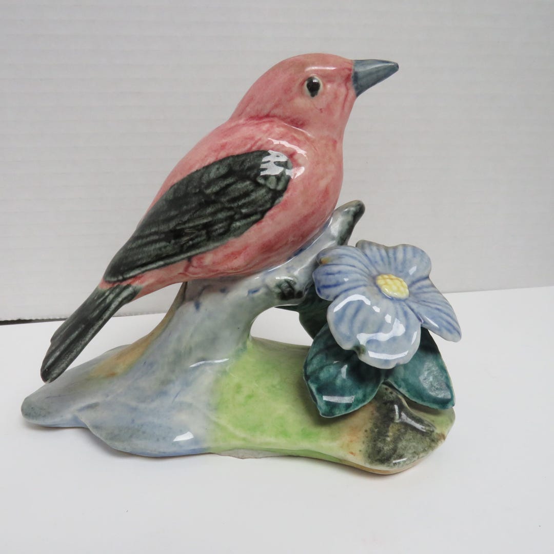 Stangl Pottery Bird Scarlet Tanager #3749S - Etsy