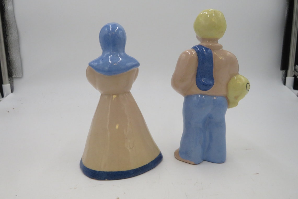 California Pottery Kay Finch Ceramics Girl and Boy Holding Pig - Etsy