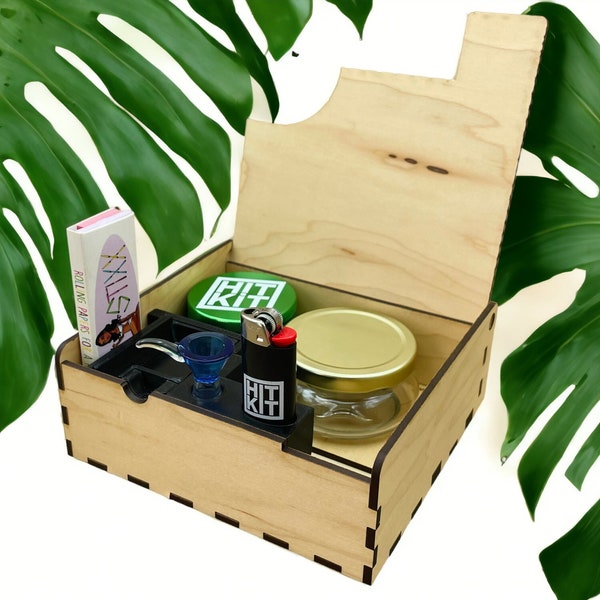 Stash Box and Rolling Tray - Etsy