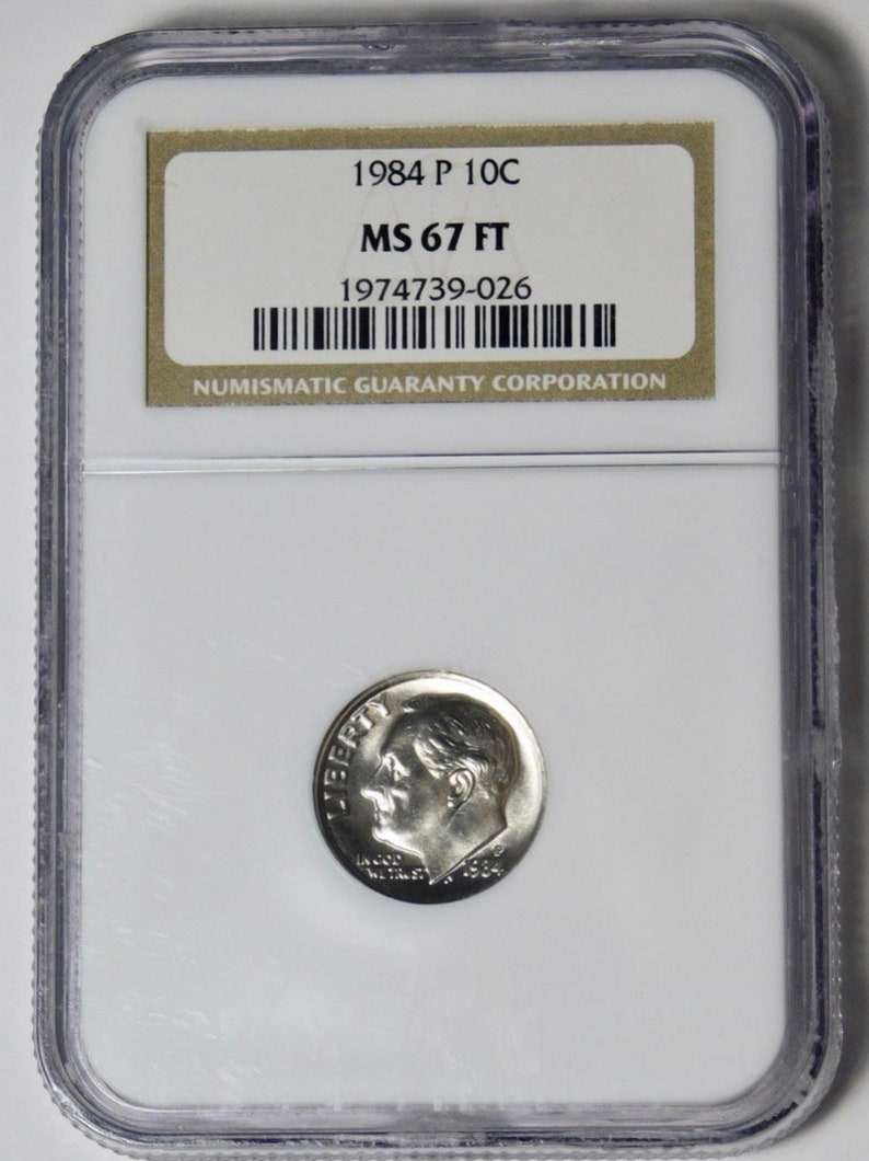 1984 P Roosevelt Dime Mint State 67 FT full Torch - Etsy