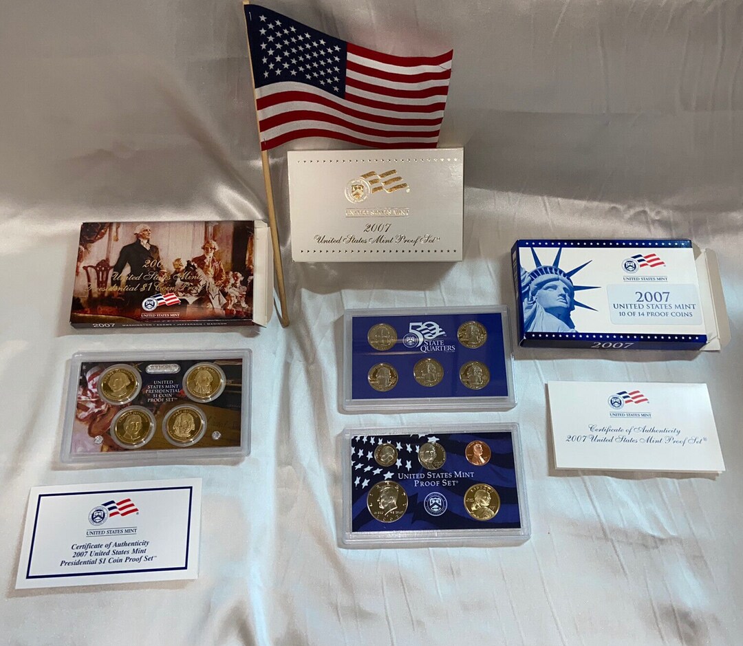 2007 U.S. Mint Proof Set 14 Coins - Etsy