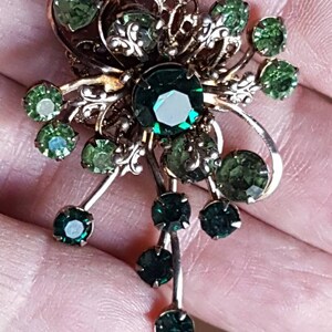 West Germany Brooch 1940s West Germany Jewelry Gold Floral Brooch Pin ...