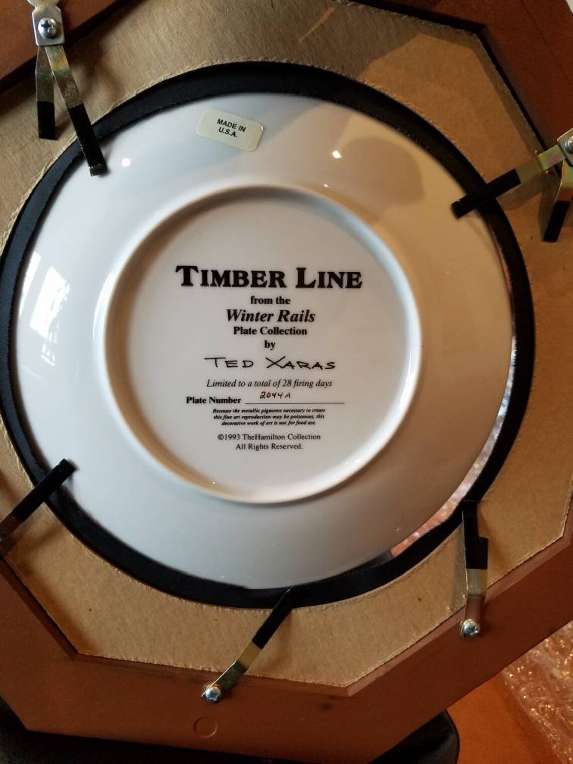 Vintage 1993 Ted Xaras TIMBER LINE Numbered Train 2044A Winter | Etsy
