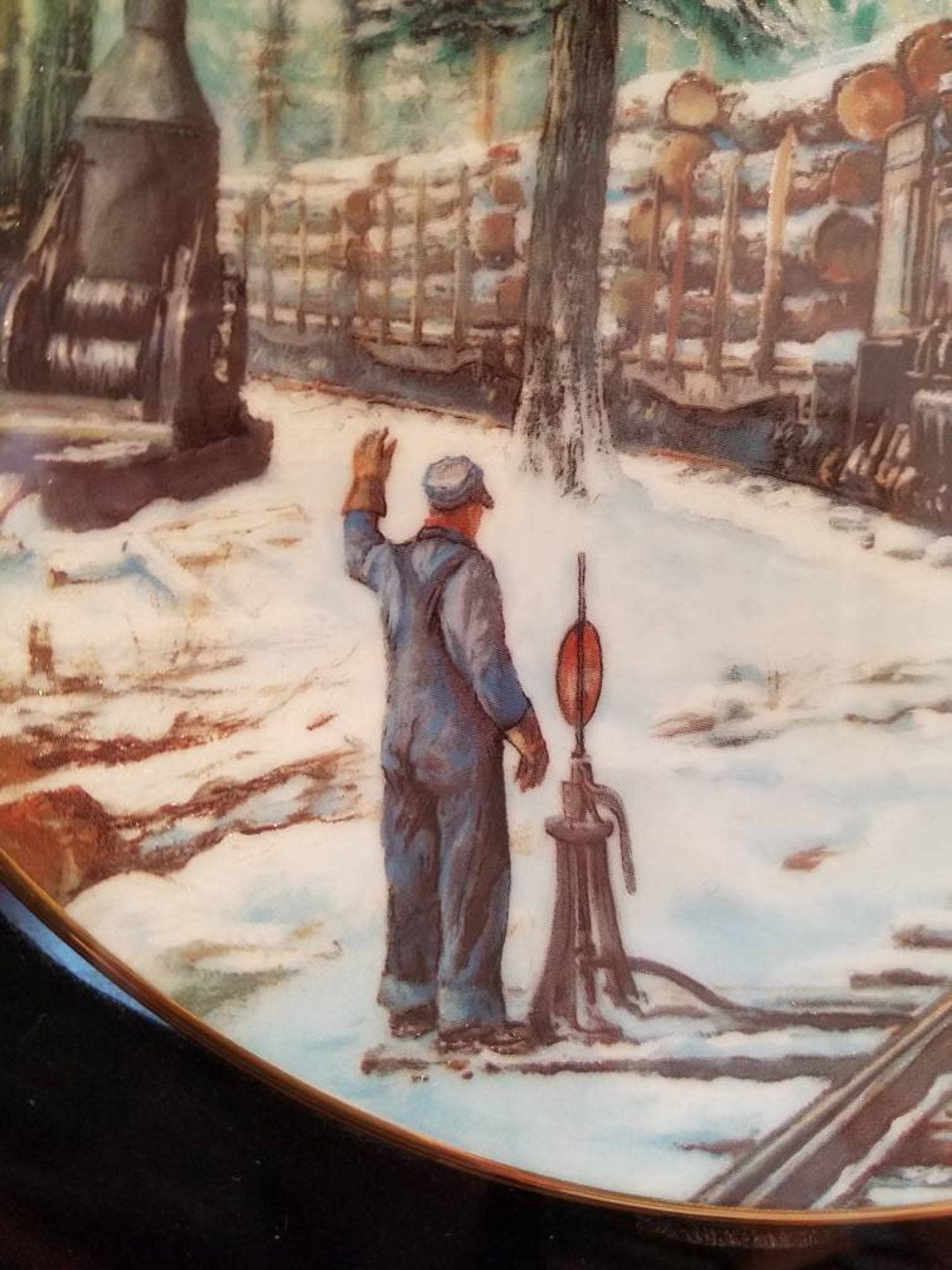 Vintage 1993 Ted Xaras TIMBER LINE Numbered Train 2044A Winter | Etsy