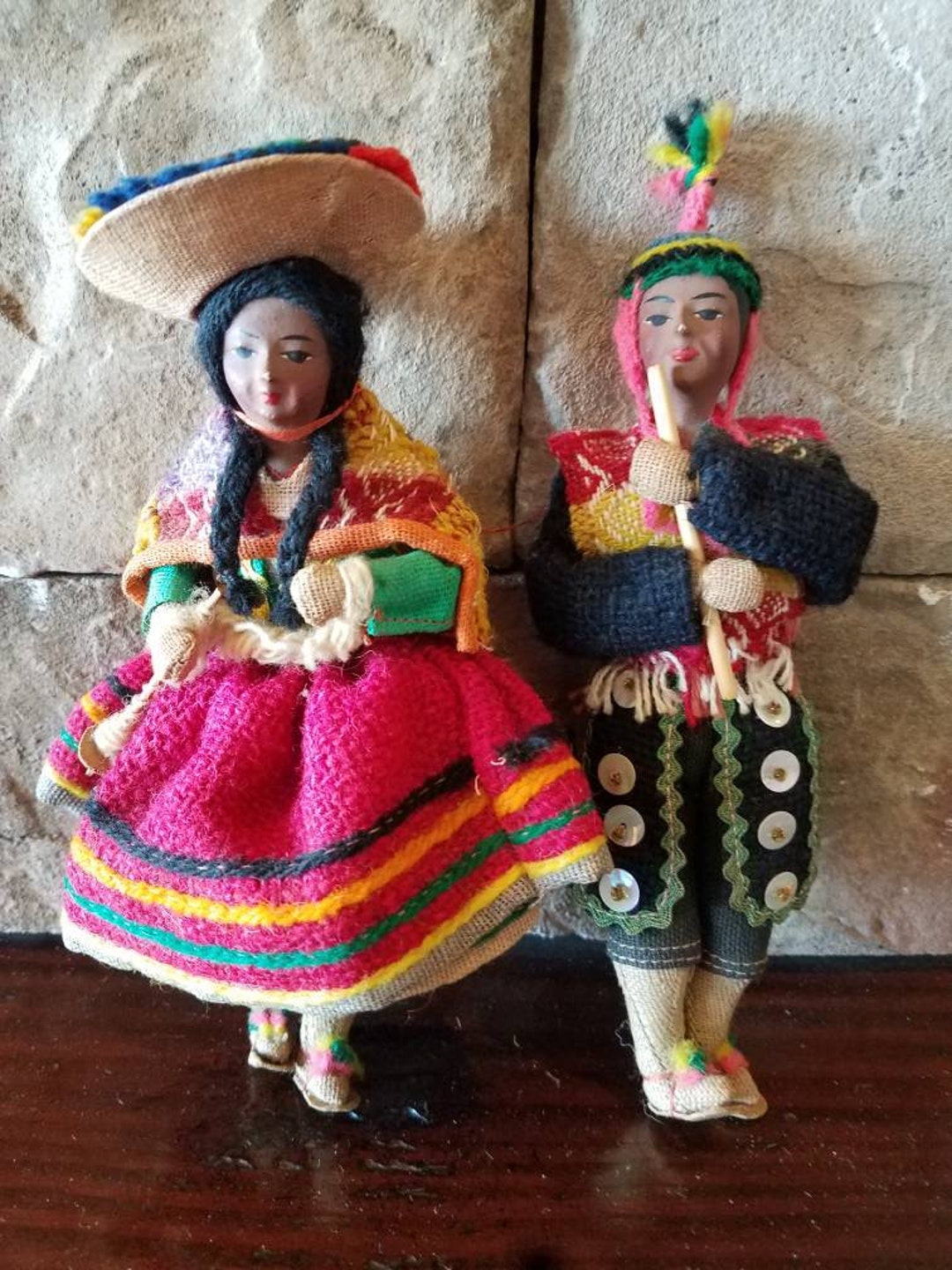 Indian Dolls Peru Peruvian Culture Dressed Doll Couple in Native ...