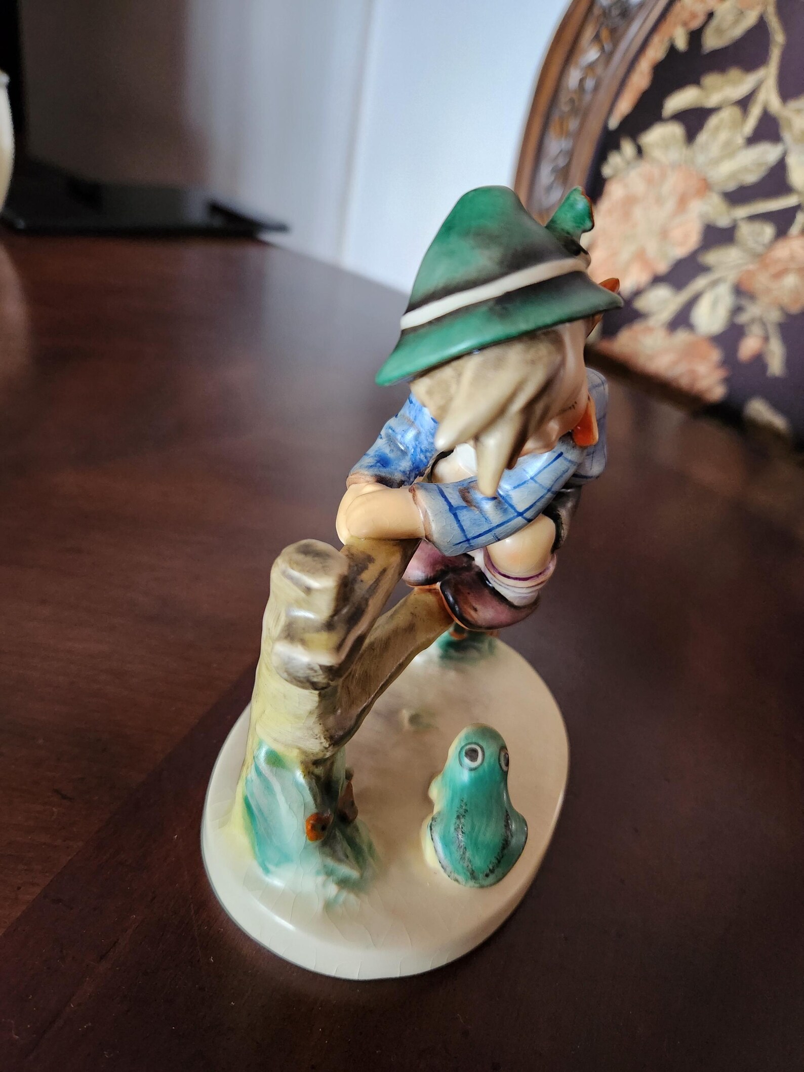 Goebel "retreat to Safety" Figurine Boy on Fence With Frog Below Him ...