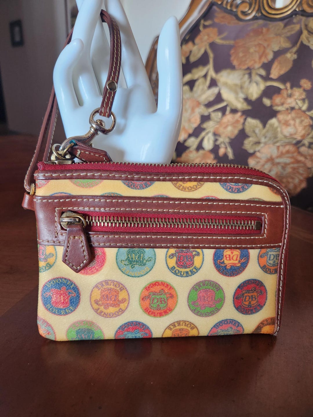 Dooney & Bourke Medallion Button Wristlet Dooney Collectable Women's ...