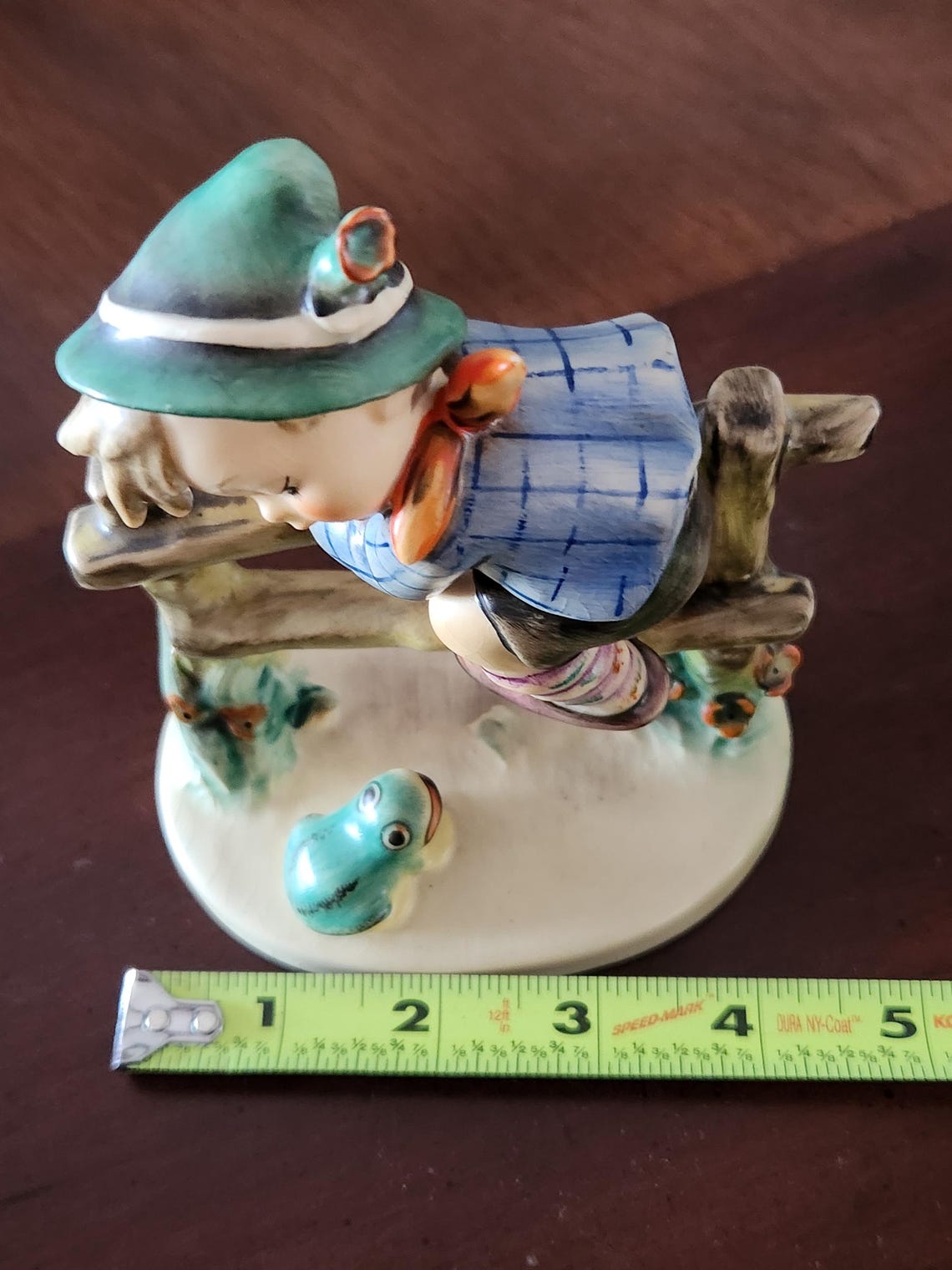 Goebel "retreat to Safety" Figurine Boy on Fence With Frog Below Him ...