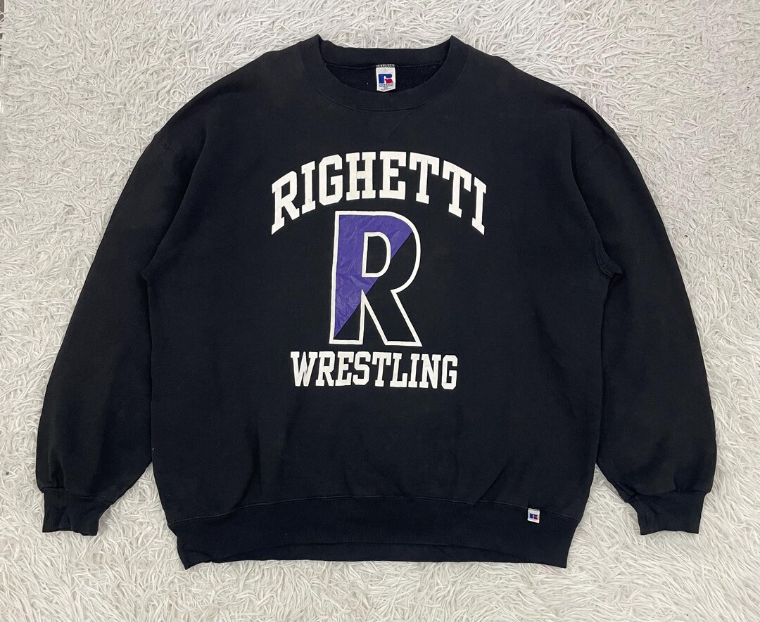 Vintage Righetti Wrestling Sweatshirt by Russell Athletic Made in Usa ...