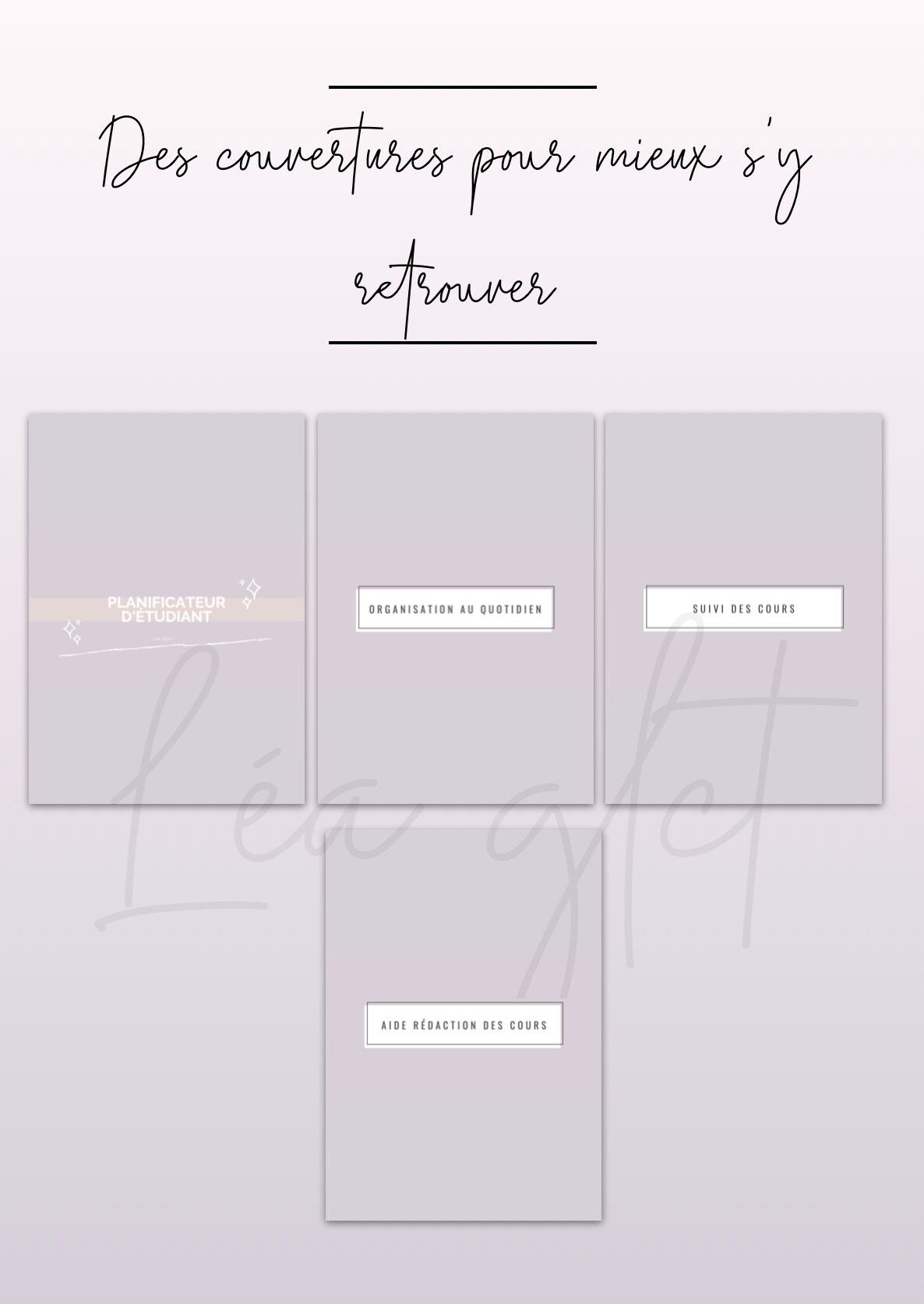 Planificateur pour étudiant, PDF à imprimer, non daté. Format A4, en ...