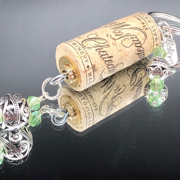 Cork Key Chain - Etsy