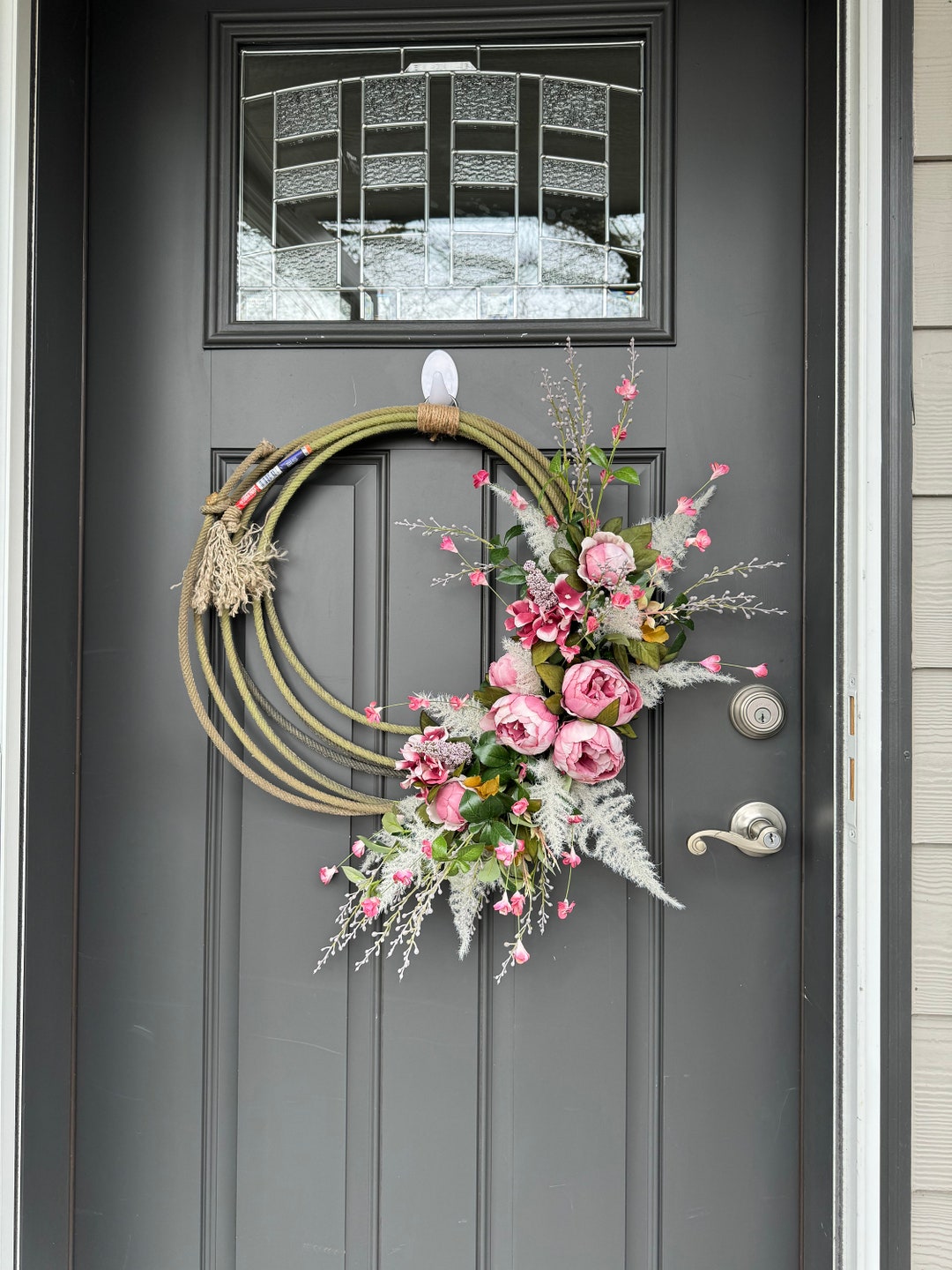 Southwestern Flair Wreath: Handmade Farmhouse Charm With Custom Rope ...