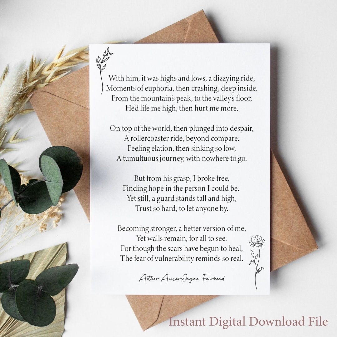 Healing Poem, Abuse, Trauma, Growth, Self Love, Inspirational ...