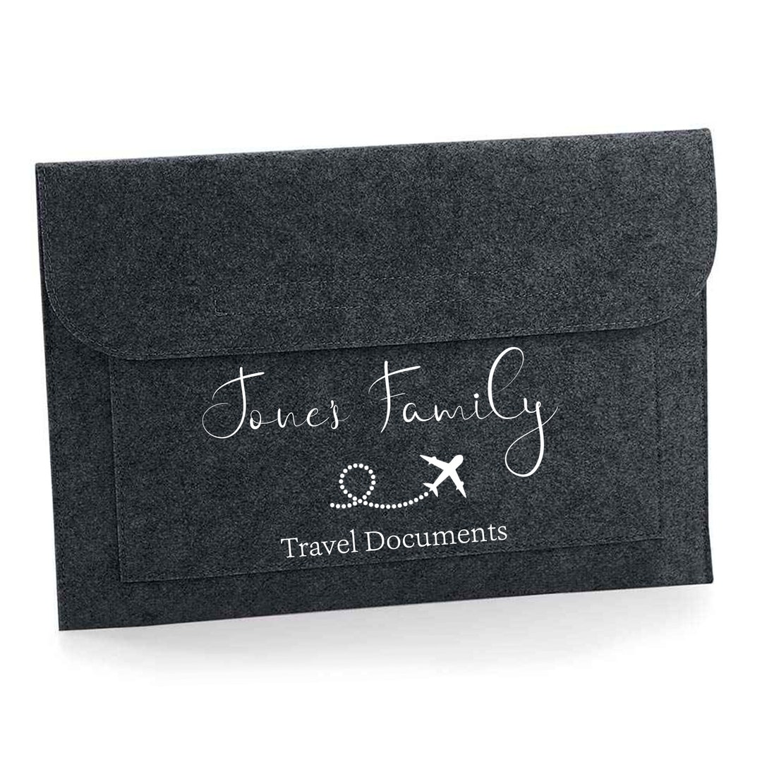 Personalised Travel Wallet, Personalised Travel Document Holder, Travel ...