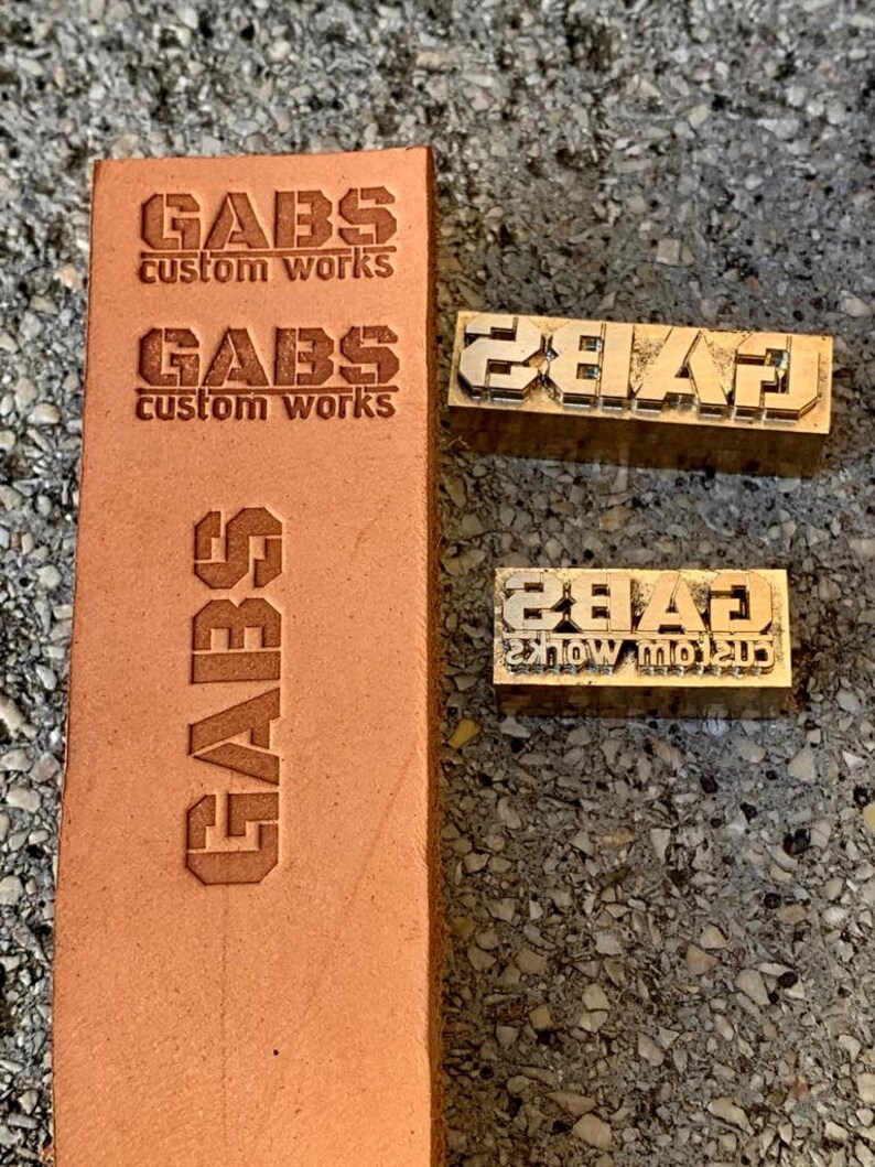 Custom Brass Logo Custom Leather Stamp Custom Logo Branding - Etsy