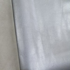 Textured SILVER Shiny Leather Sheets /pearled Silver Leather Pre-cut ...
