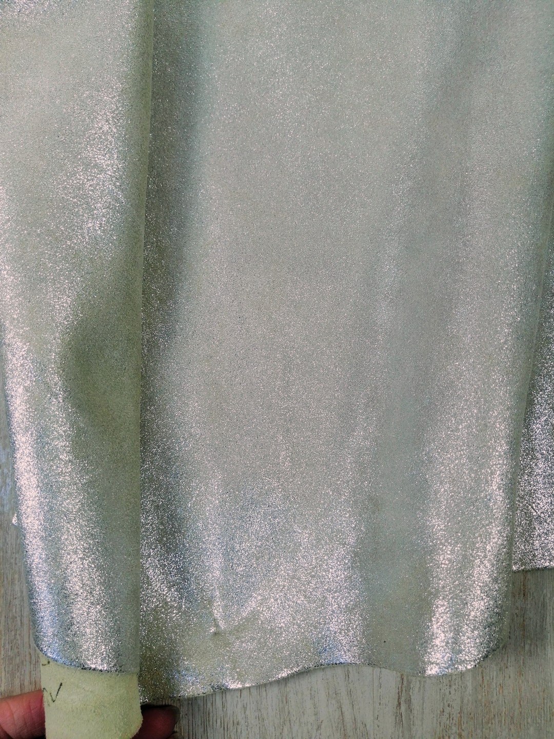 SILVER Shiny Leather Sheets /shiny Silver Suede Leather - Etsy