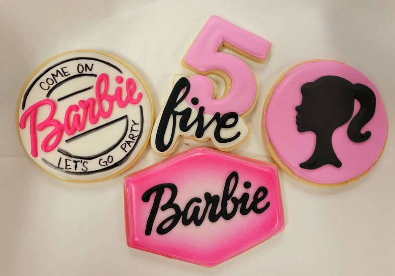 Barbie Decorated Sugar Cookies 1 Dozen - Etsy
