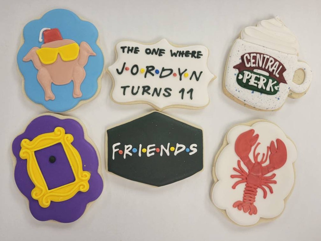 Friends Theme Birthday Cookies - Etsy