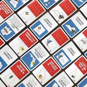 Tour the States Flash Cards - State and State Capital Flash Cards - Etsy