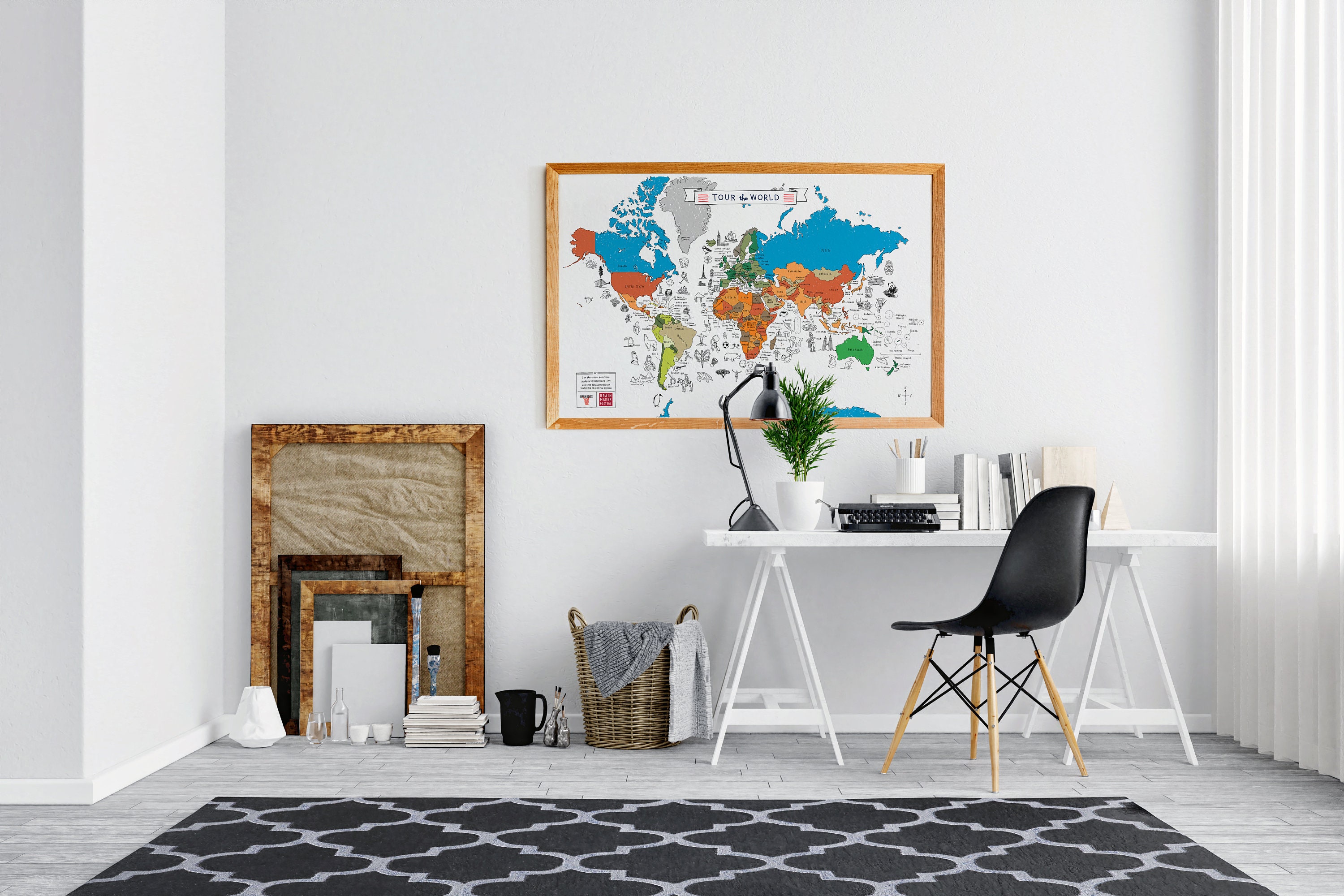 Tour the World Poster - World Map - Etsy
