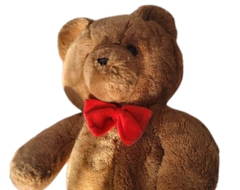 Vintage DAKIN Fun Farm Honey Jo Teddy Bear 22 Plush 1986 Large Brown W ...