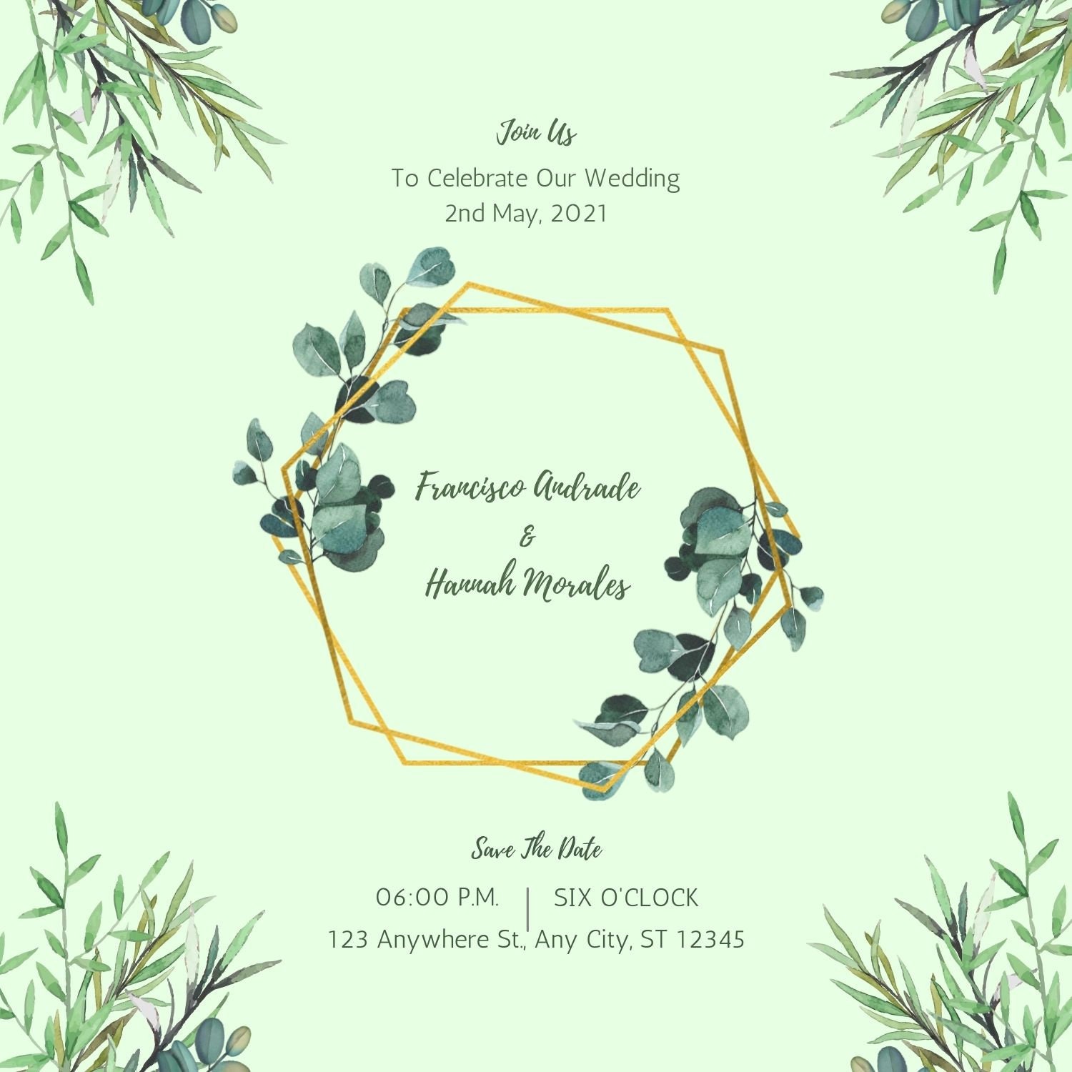 Customizable Wedding Invitation Card Invites Template Pack - Etsy
