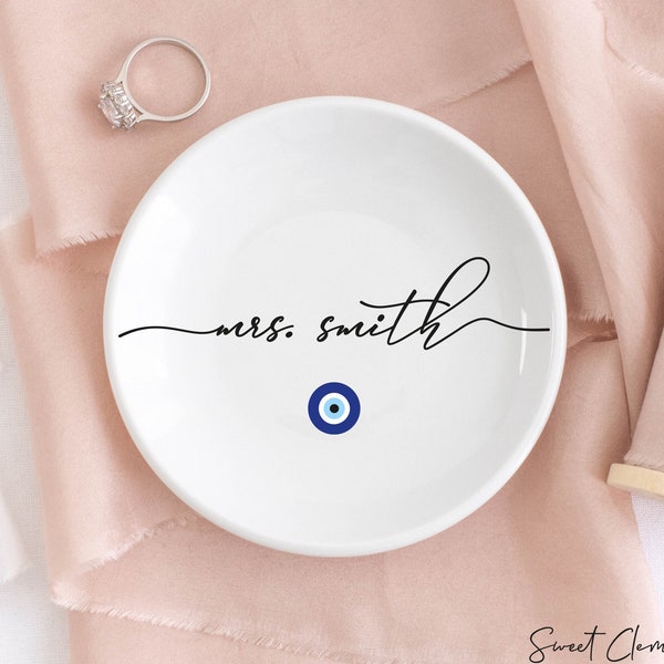 Greek Evil Eye Dish - Etsy