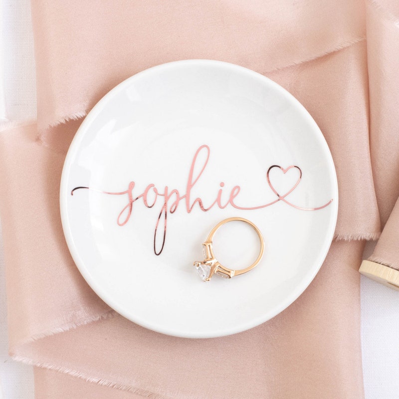 Small Pink Trinket Dish - Etsy