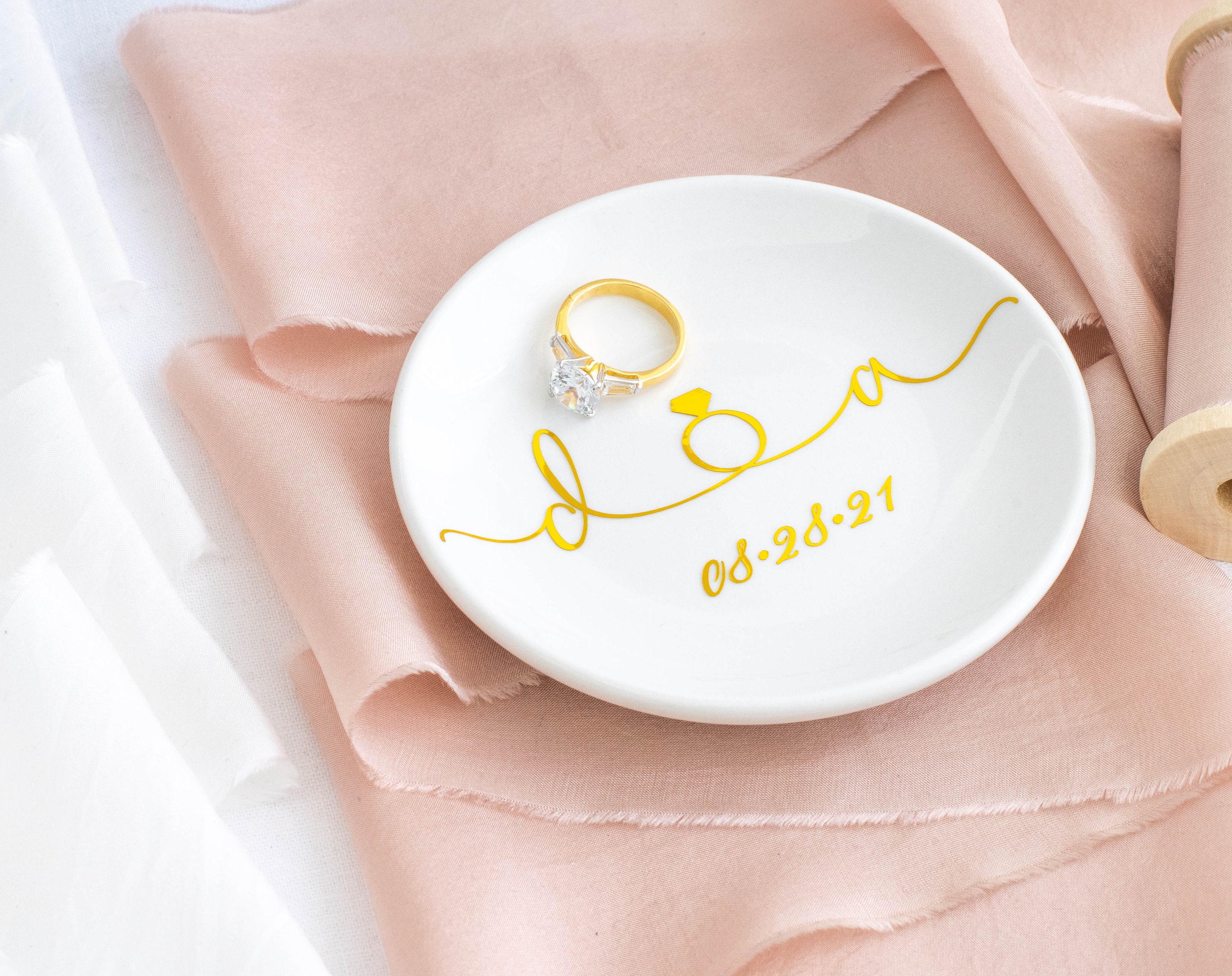 Engagement ring dish wedding ring holder engagement gift for | Etsy