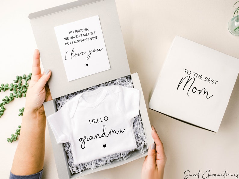 Hello Grandma Pregnancy Announcement Grandma Baby - Etsy