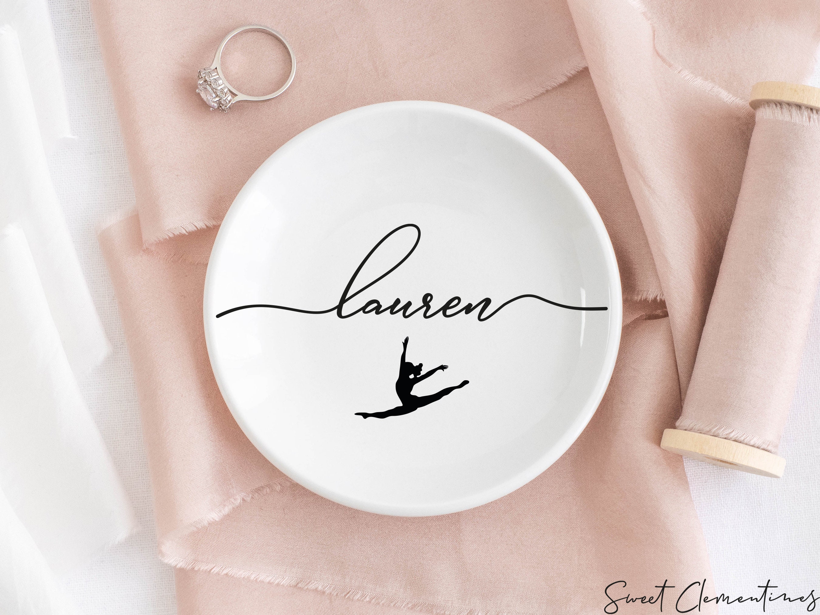 Dance Jewelry Dish Personalized Trinket Dish / Dance Teacher Gifts ...