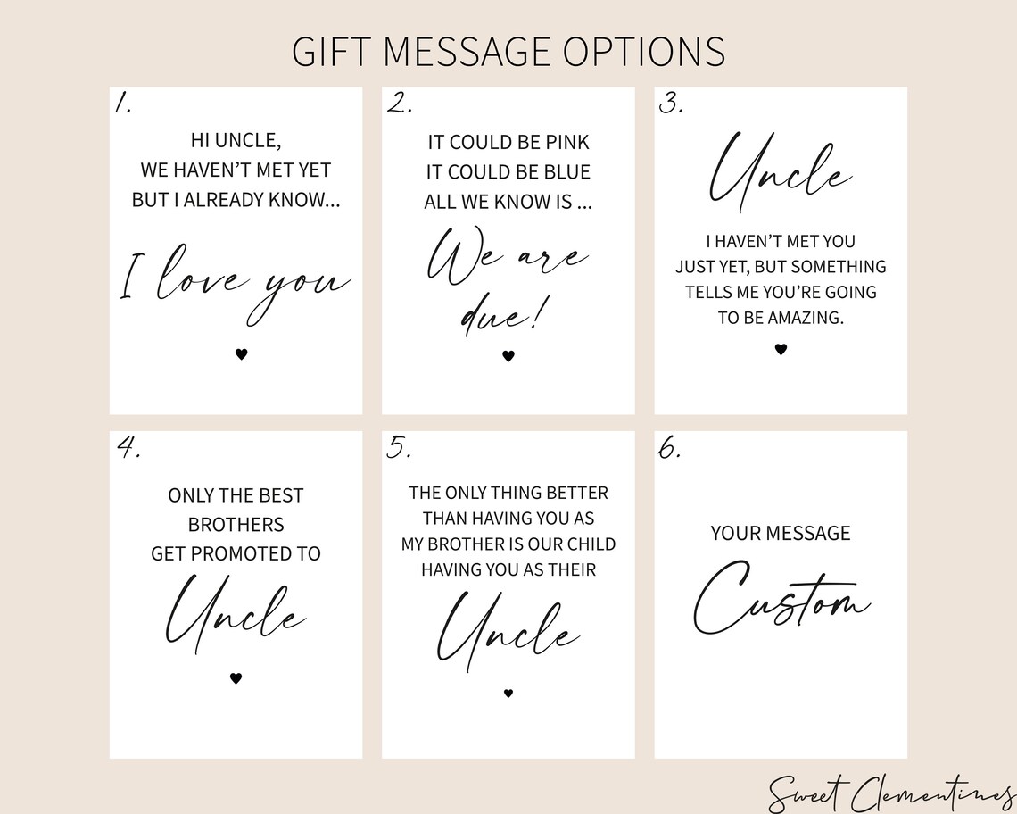Uncle Pregnancy Announcement Gift Box / Uncle to Be Gift Box / - Etsy