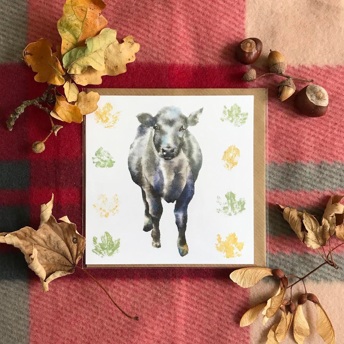 Cow Greetings Card - Etsy