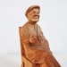 FOLK ART Vintage Wood Carving of Old Man - Etsy