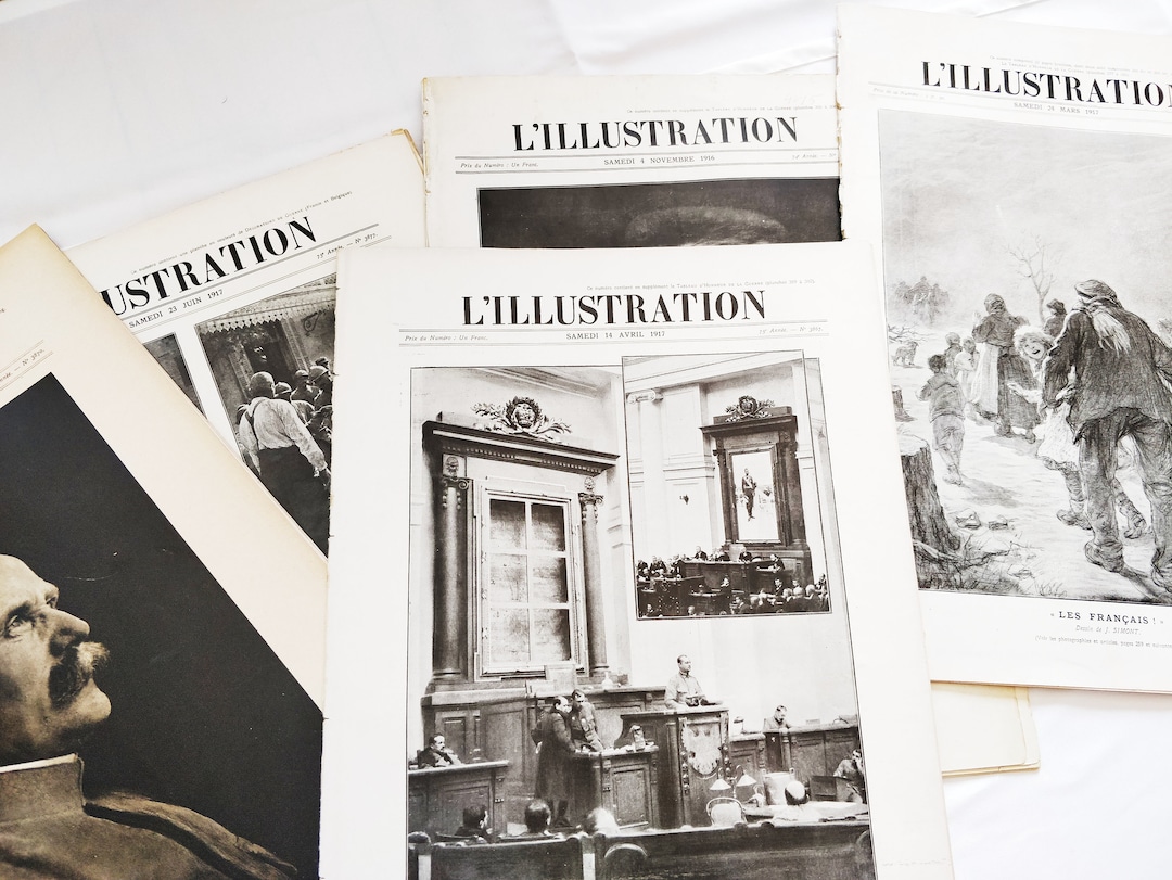 WW1 Lot of Antique French War Magazines - Etsy