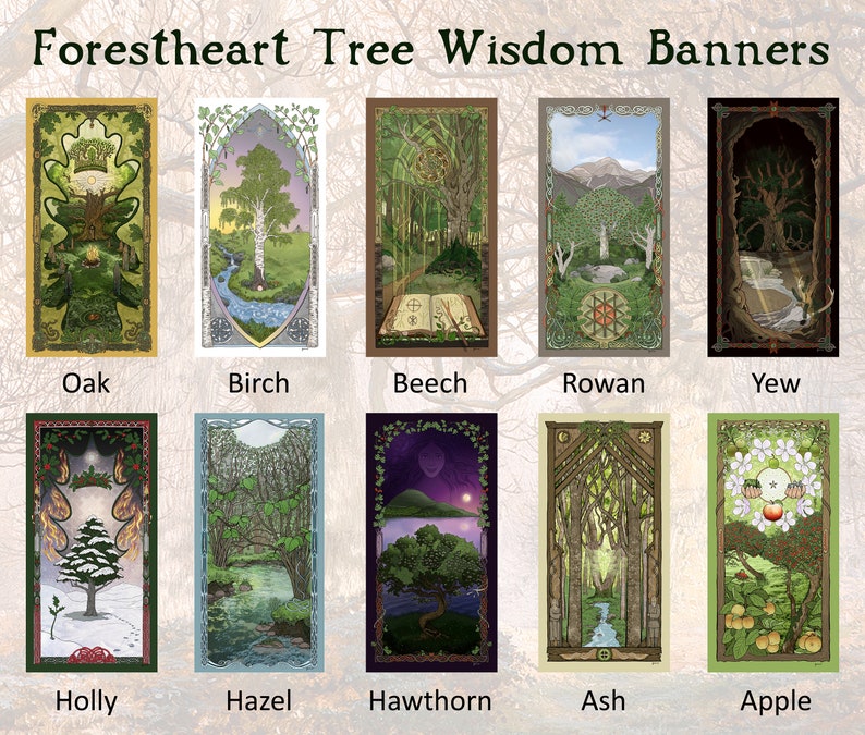 Oak Tree, Tree of Life, Tree Wisdom Banner, 60 X 30 Cm, Eco-friendly ...