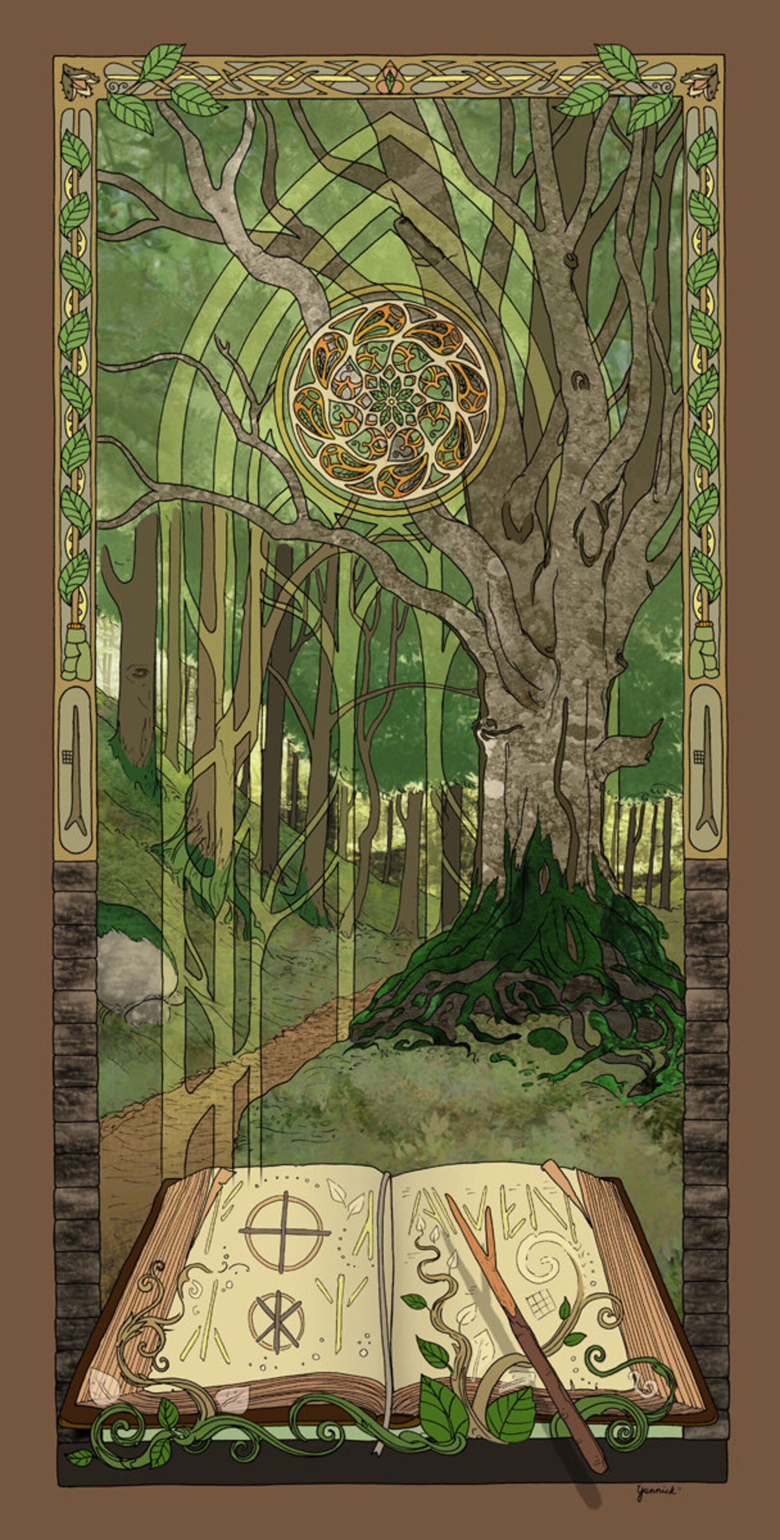 Beech Tree, Tree of Life, Tree Wisdom Banner, 60 X 30 Cm, Eco-friendly ...